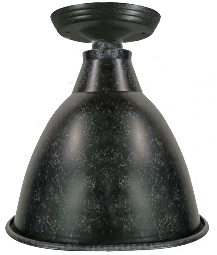 Riverside Black Overhang Close To Ceiling Light - Zest Lighting