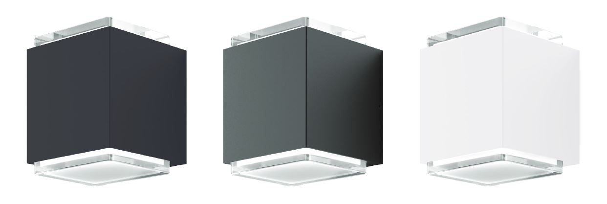 Mojo Square Black Two Way Wall Light - Zest Lighting