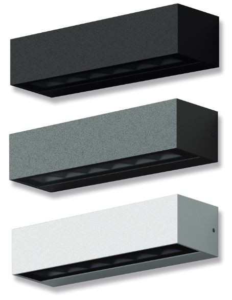 Dash Black Rectangular LED Wall Light - Zest Lighting