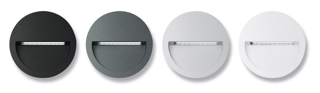 Zac Round Dark Grey Pathway Light - Zest Lighting