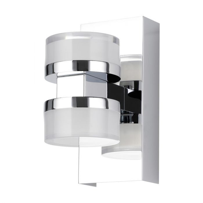 Romendo Chrome Tricolour LED Up and Down Wall Light - Zest Lighting