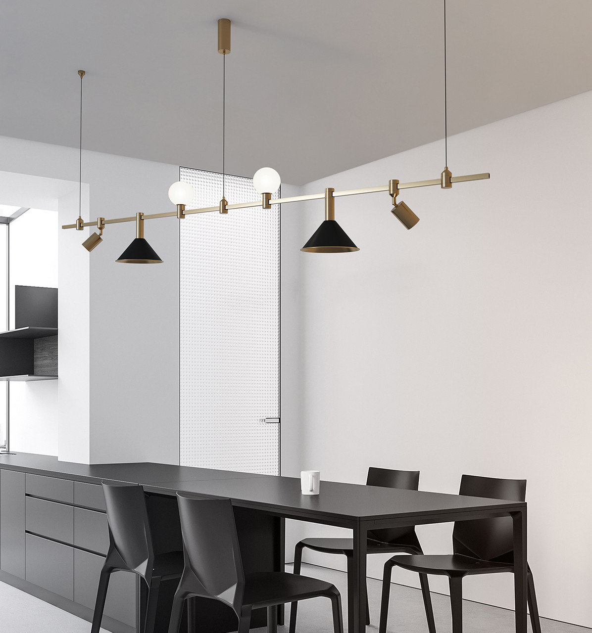 Linear Modular Suspended Light System Z003 - Zest Lighting
