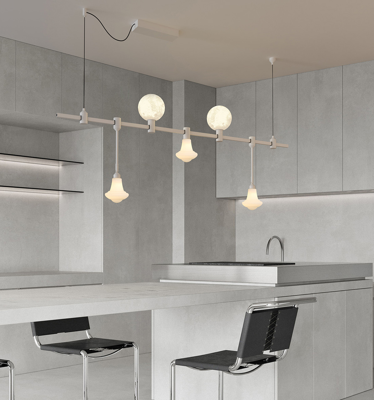Linear Modular Suspended Light System Z006 - Zest Lighting