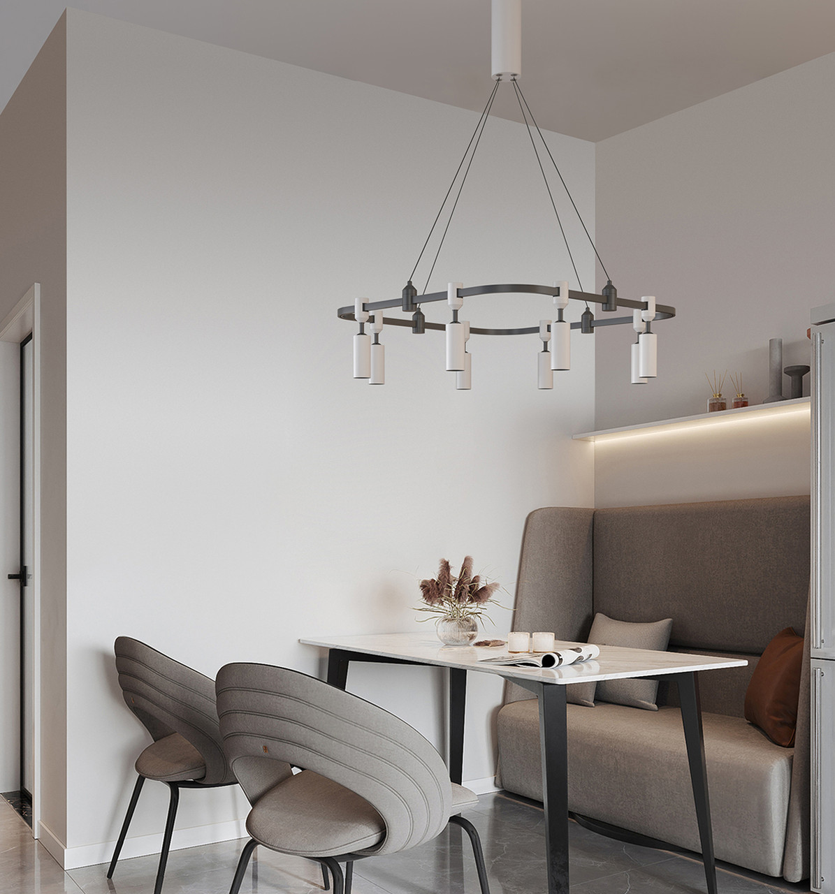 Square Modular Suspended Light System F002 - Zest Lighting