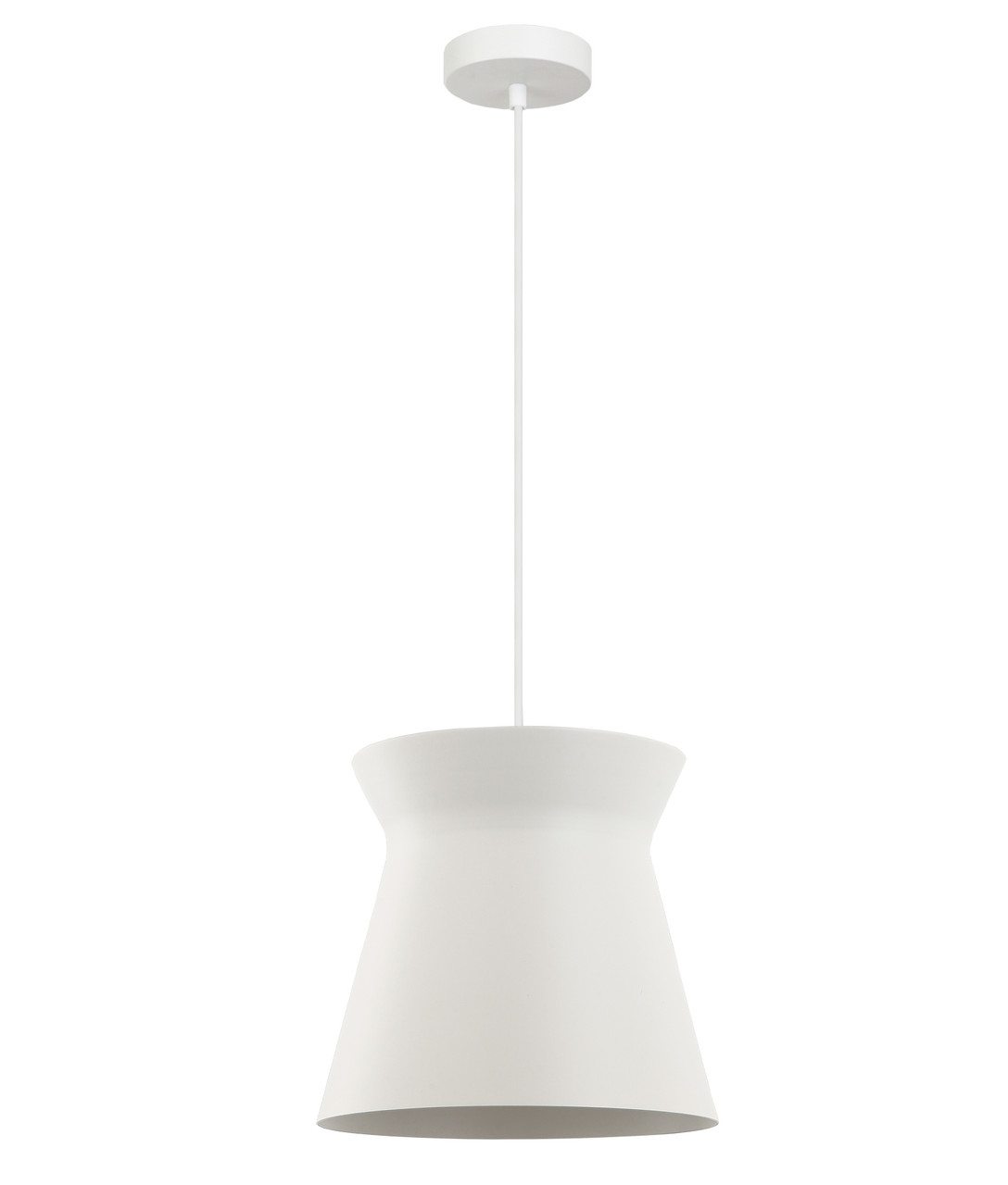 Diabolica White Flat Top Cone Pendant - Zest Lighting