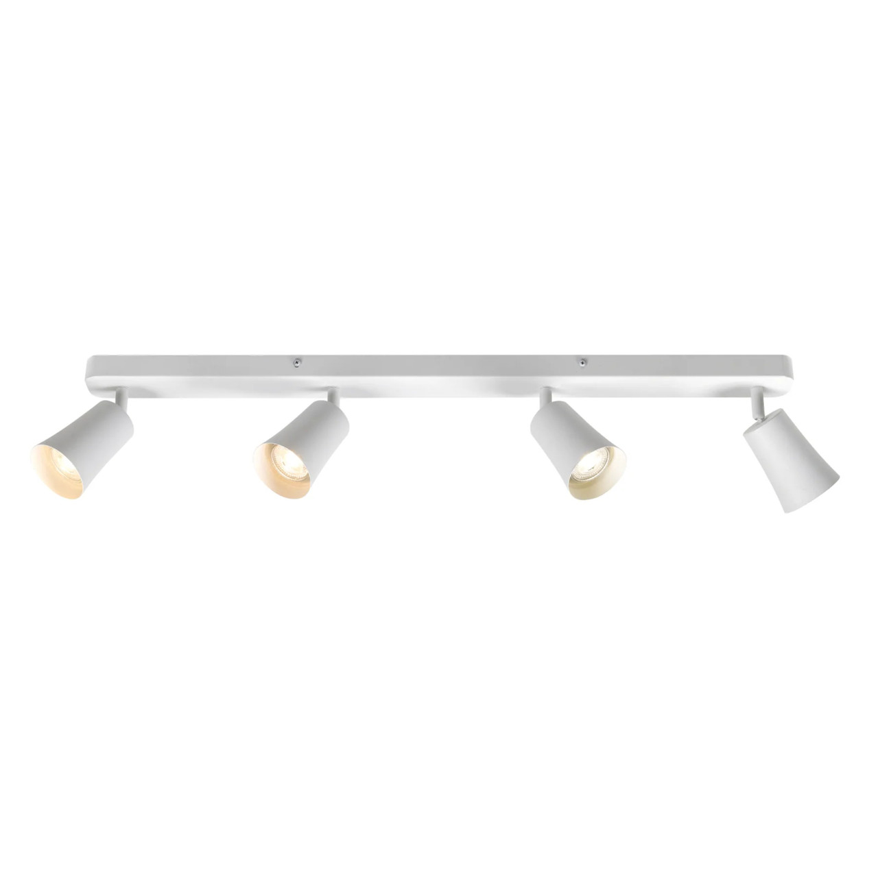 Avery 4 Light White Linear Bar Spot Light - Zest Lighting
