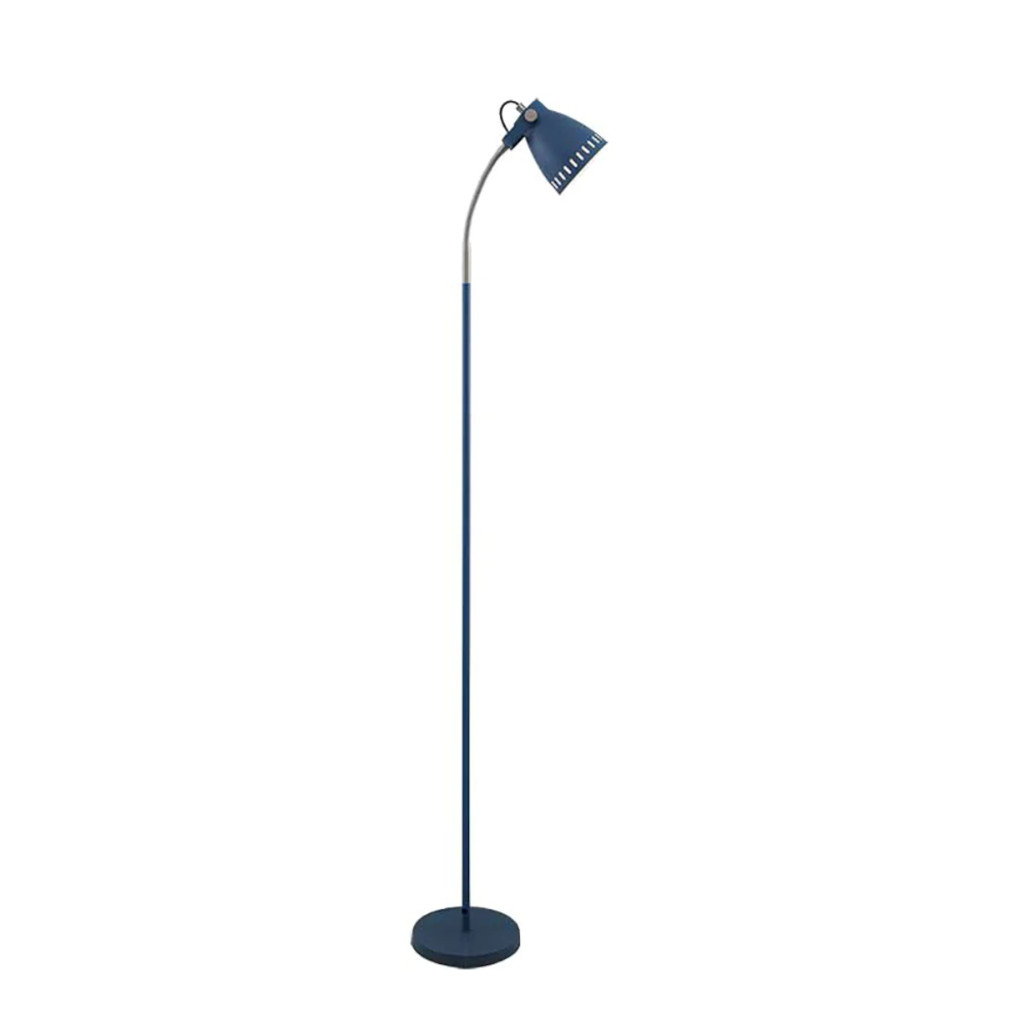 Novena Blue Metal Task Floor Lamp - Zest Lighting