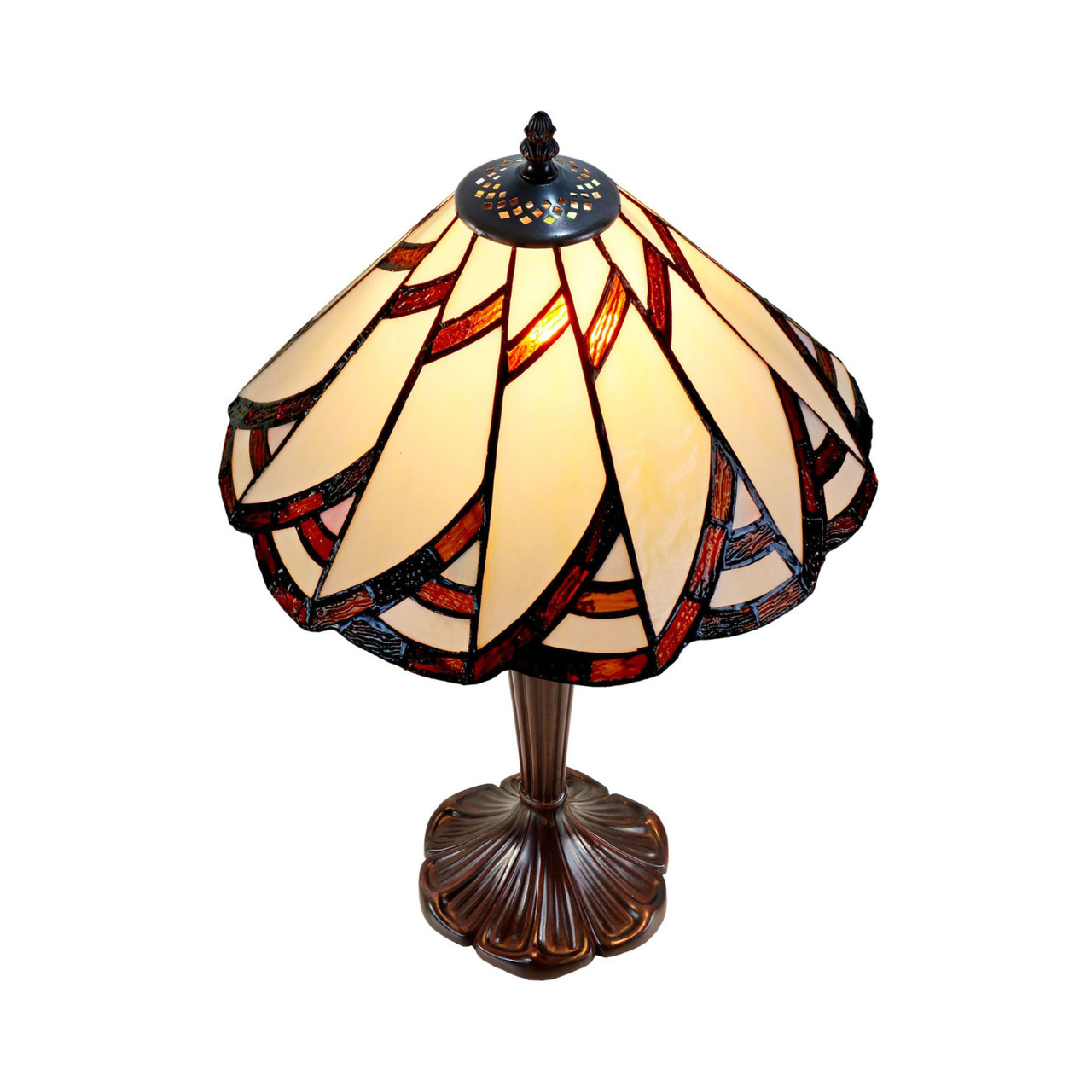 Vermont Stained Glass Table Lamp - Zest Lighting