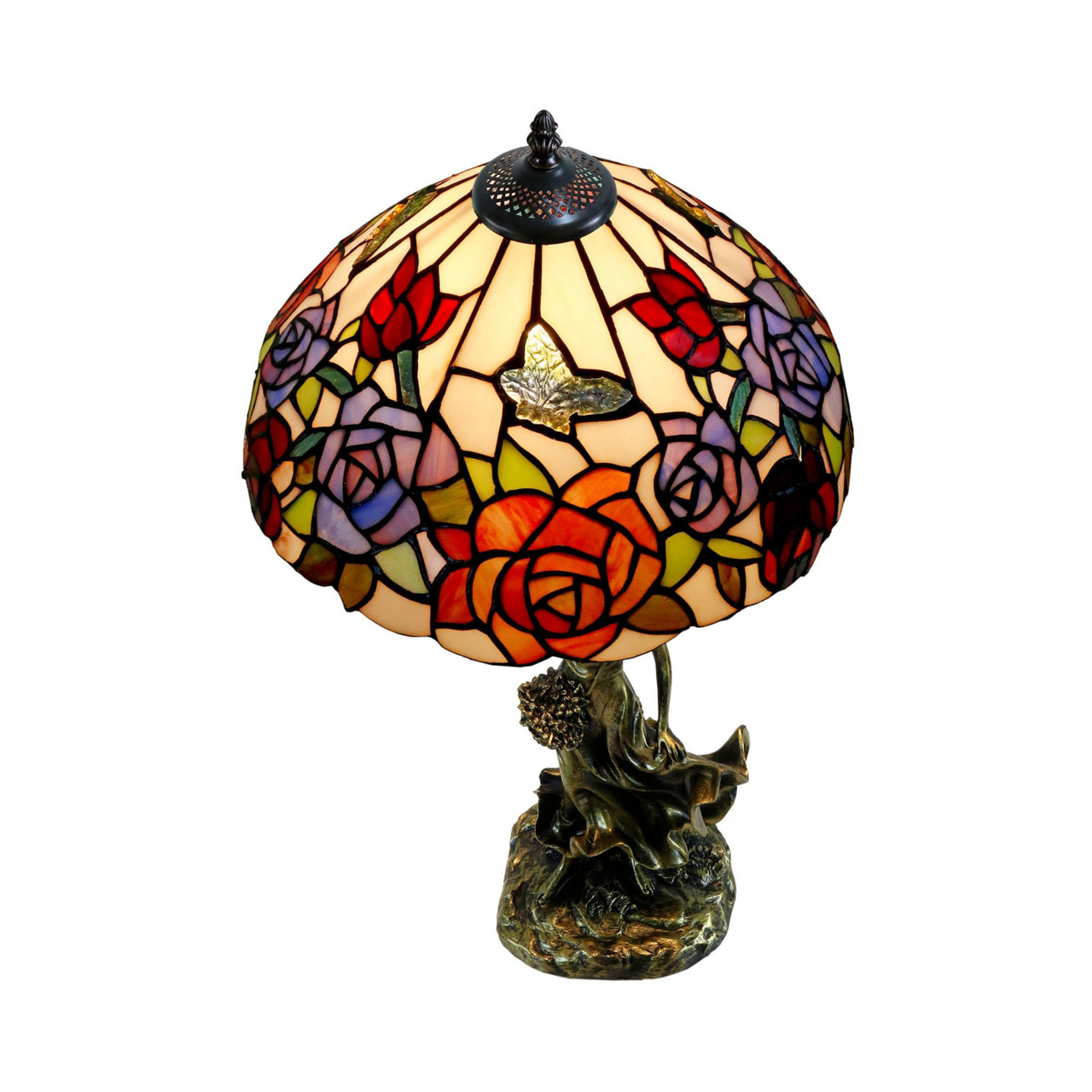 Hannah Figurine Tiffany Table Lamp - Zest Lighting