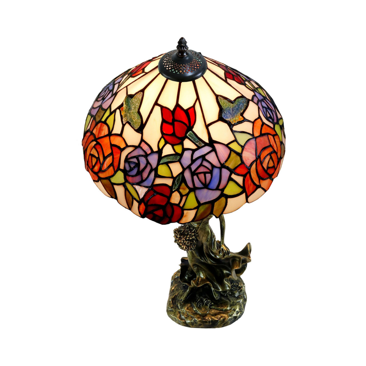 Hannah Figurine Tiffany Table Lamp - Zest Lighting