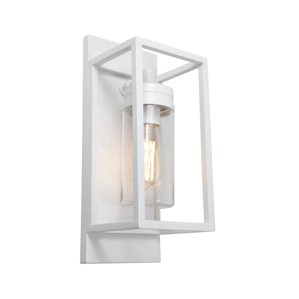 Bryant White Outdoor Down Wall Light - Zest Lighting