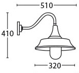 Hobart Solid Aged Brass Classic Wall Light - Zest Lighting