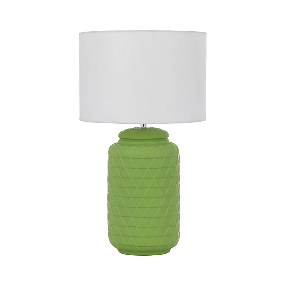 Heidi Green Symmetrical Ceramic Table Lamp - Zest Lighting
