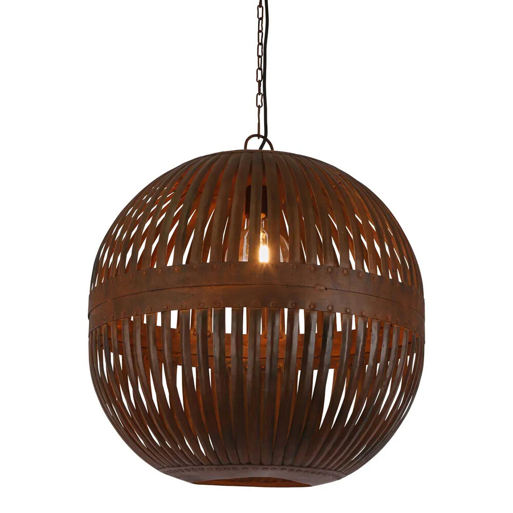 Brasserie Overhead Rust Pendant Lamp - Zest Lighting