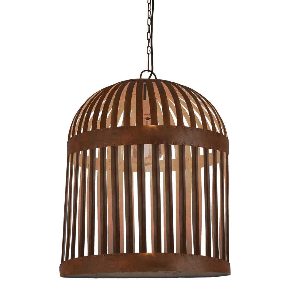 Brasserie Overhead Rust Pendant Lamp - Zest Lighting