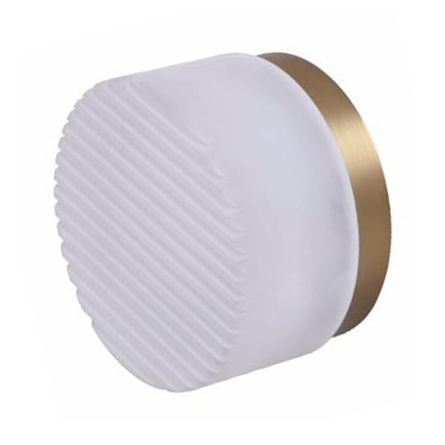 Ribbed Gold Clear Acrylic LED Wall Light