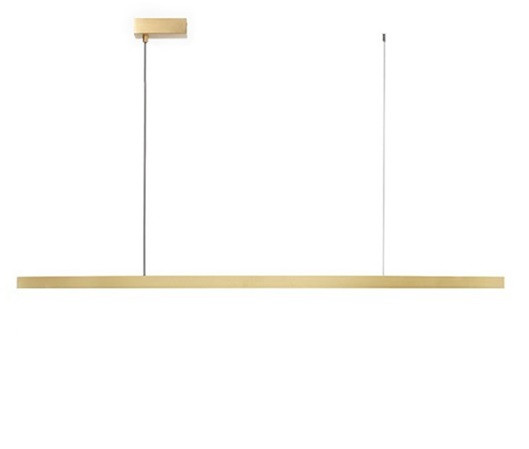 Flam LED Brass Linear Pendant Light - Zest Lighting