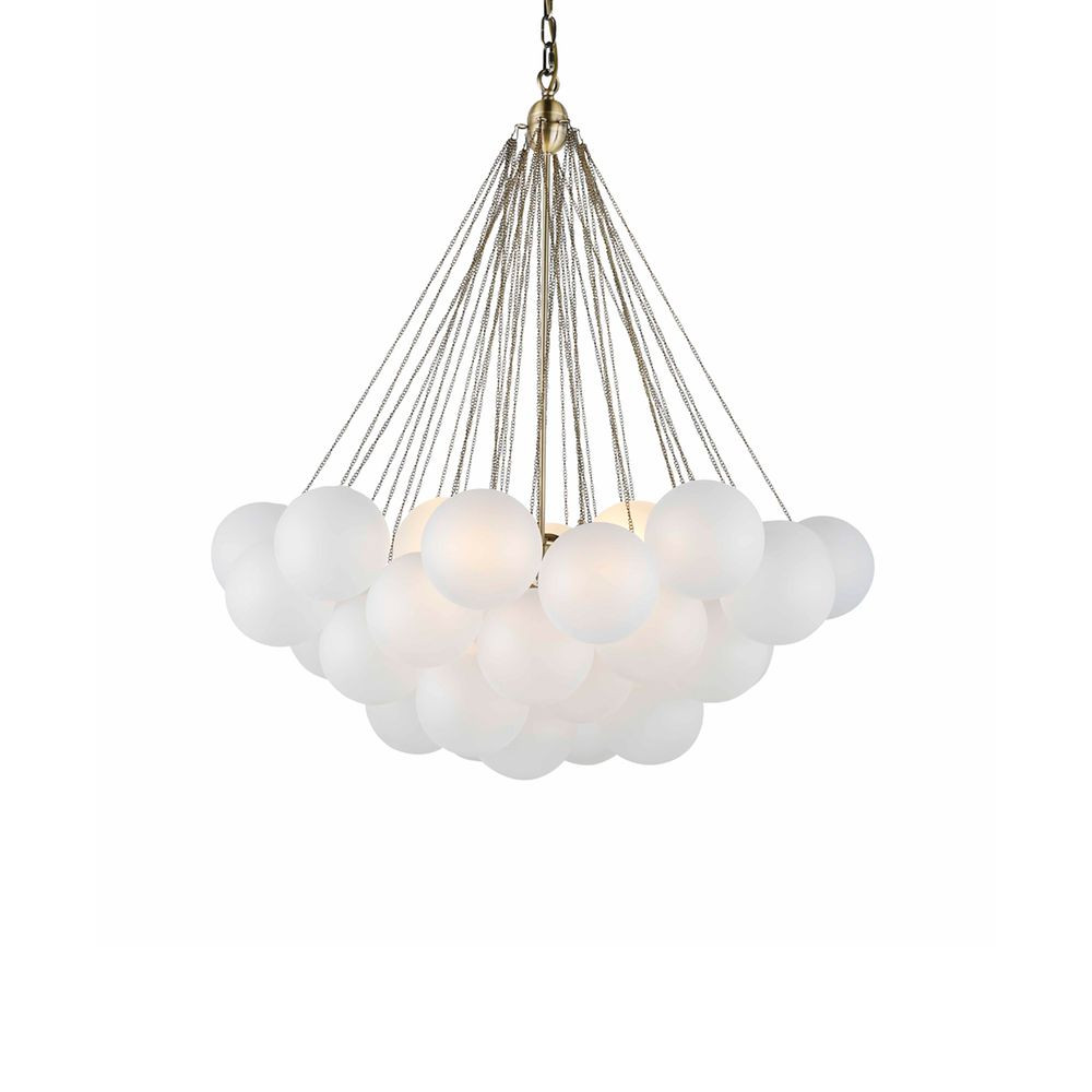 Collins Frosted Glass Balls Cluster Pendant Chandelier - Zest Lighting