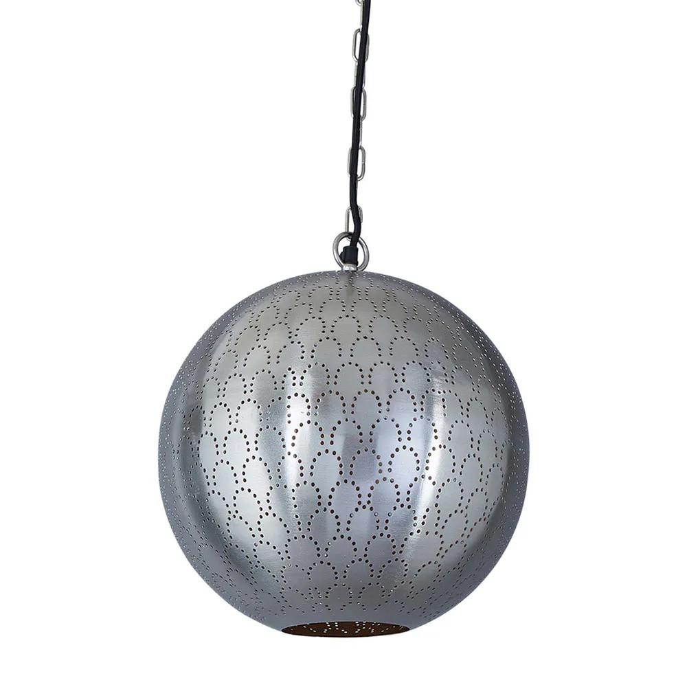 Sole White Round Ball Outdoor Pendant Light - Zest Lighting