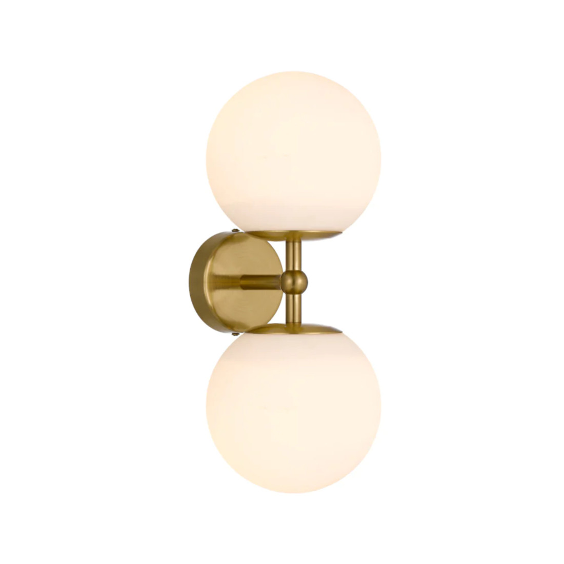 Erin Gold Opal Glass Spheres Modern Wall Light - Zest Lighting