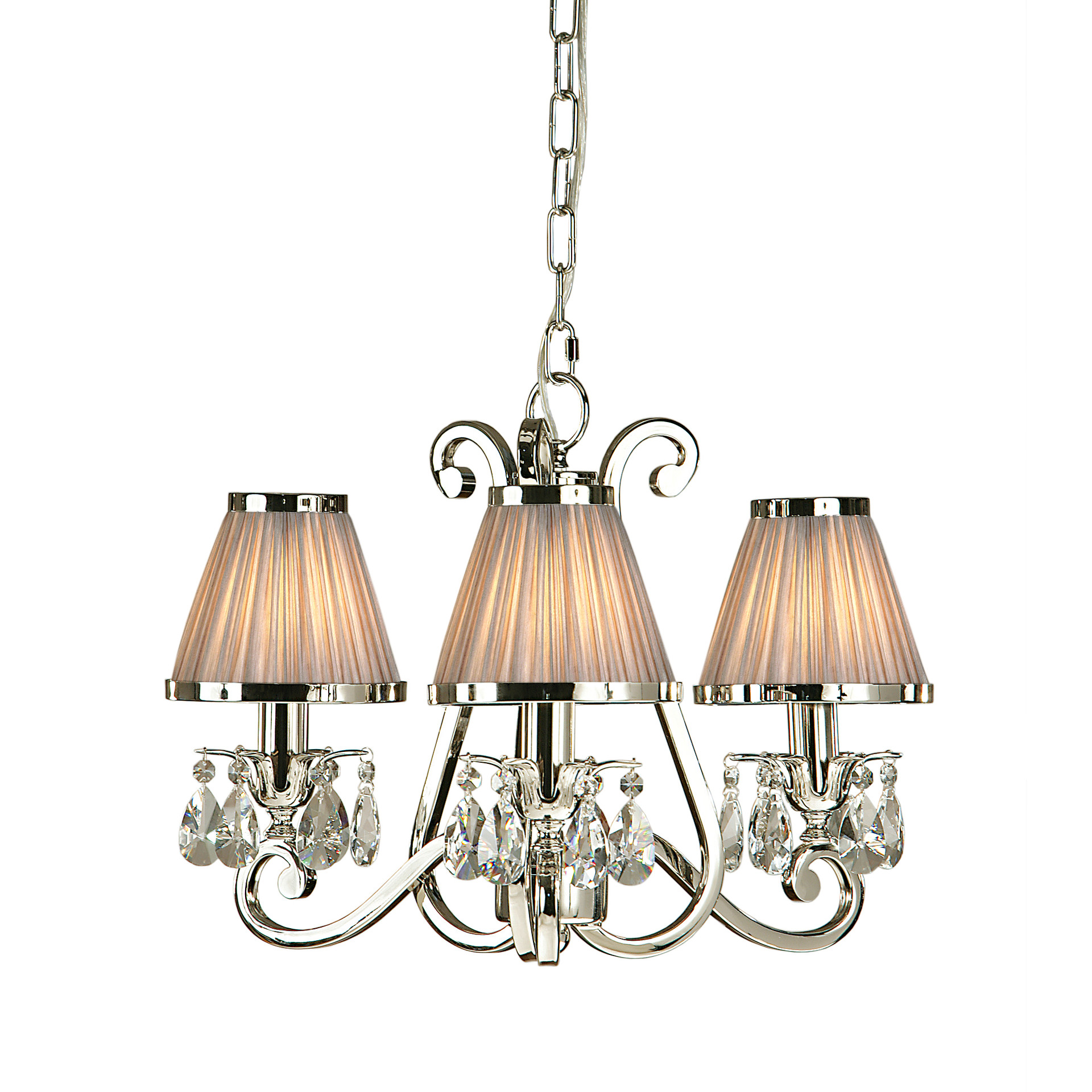 Luxuria 5 Light Chandelier - Shimmer Grey