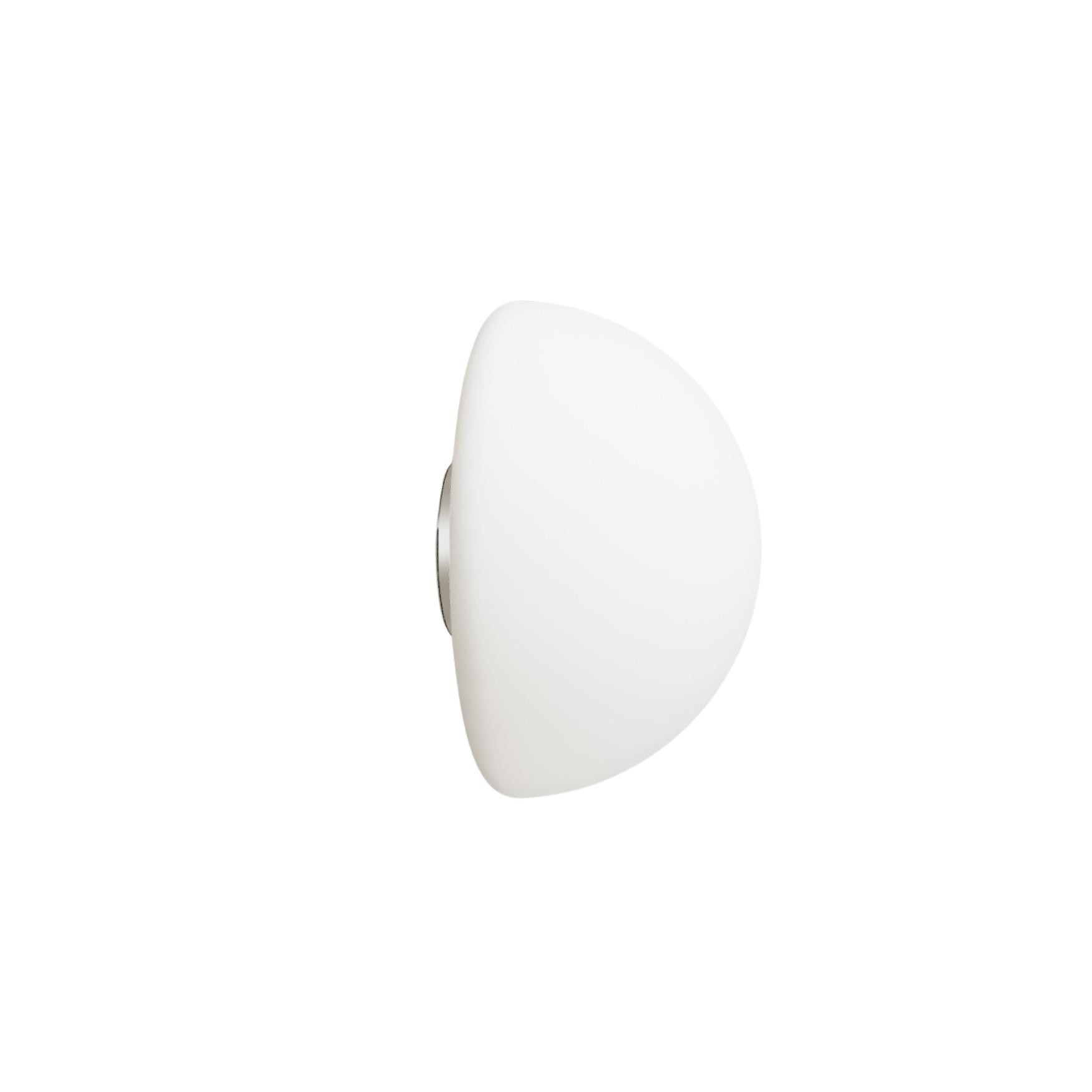 Orb White Round Glass Mirror Wall Lamp - Zest Lighting