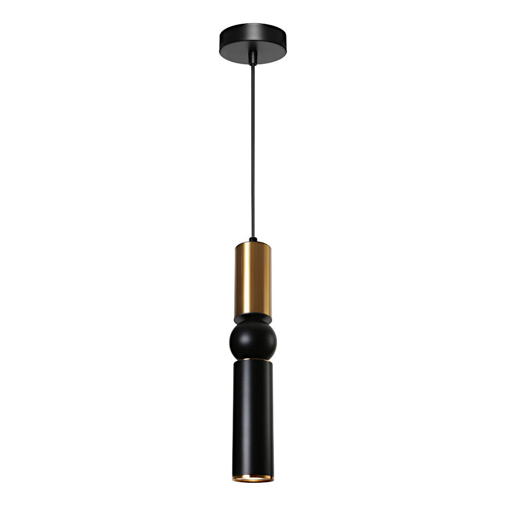 Reed Black Ring with 3 Spot Heads Pendant Light - Zest Lighting
