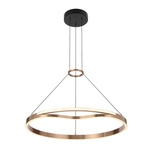 Ocala Coffee Gold Ring LED Pendant Light - Zest Lighting