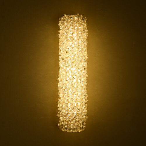 Silica Golden Rock Crystal LED Wall Light - Zest Lighting