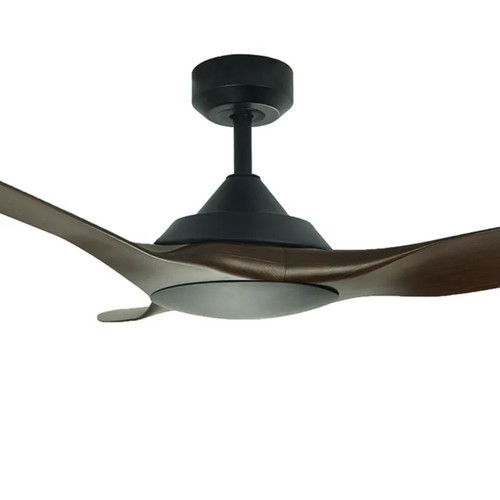 Raven RWS 46" Smart DC Ceiling Fan - Black & Walnut - Zest Lighting