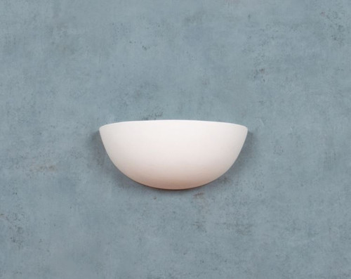 Raw Ceramic Half Sphere Uplight Wall Light - Zest Lighting