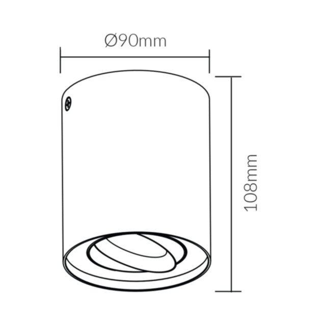 Anthony Black 10W LED Dimmable Downlight - Zest Lighting