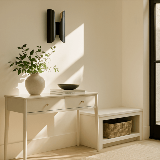 Babylon Black LED Wall Light - Zest Lighting