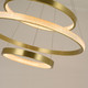 Cirque Gold Three Rings LED Pendant Light - Zest Lighting