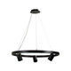 Reed Black Ring with 3 Spot Heads Pendant Light - Zest Lighting