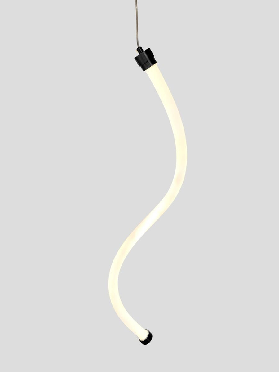 Esso Black Curved Pendant Light - Zest Lighting