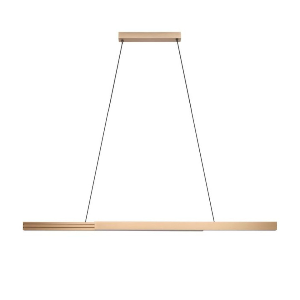 Montebuono Brown LED Linear Pendant Light - Zest Lighting