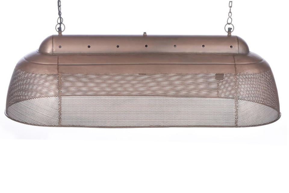 River Long Linear Copper Iron Pendant Light - Zest Lighting