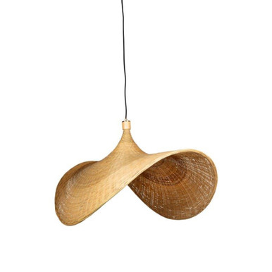 Romania Natural Woven Rattan Pendant Light - Zest Lighting