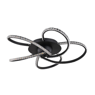 Irie 29W Black Dimmable LED Ceiling Light