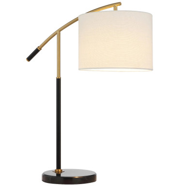 Beirut Gold Black Arc Table Lamp - Zest Lighting