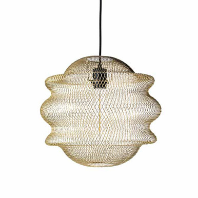 Mesh Golden Wire Pendant Light - Zest Lighting