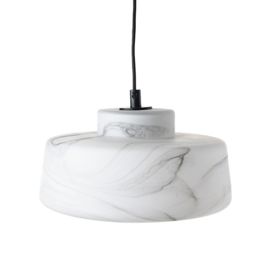 Fragile Marble Glass Wide Pendant Light - Zest Lighting