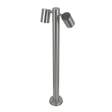 Adjustable Double Head Stainless Steel Bollard Light - Zest Lighting