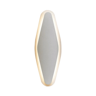 Soleira White Dimmable 3CCT LED Oval Wall Light - Zest Lighting