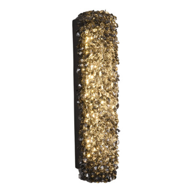 Silica Black Rock Crystal LED Wall Light - Zest Lighting