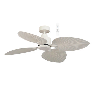 Kingston 50" Smart DC Ceiling Fan - Matt White - Zest Lighting