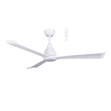 Polo 52 Smart DC Ceiling Fan with LED Light - Matt White - Zest Lighting