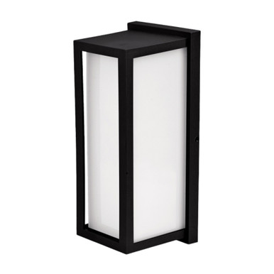 Duralite Black IP65 Vertical Eyelid Bulkhead Wall Light - Zest Lighting