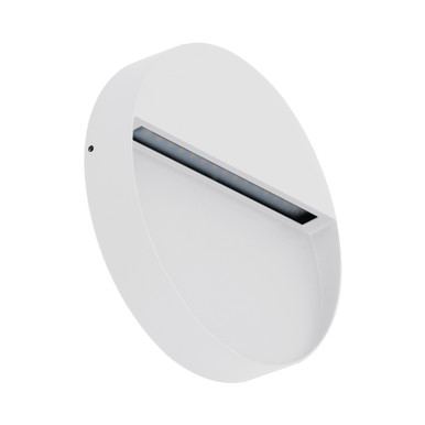 Zeke Pro Round White Wall Light